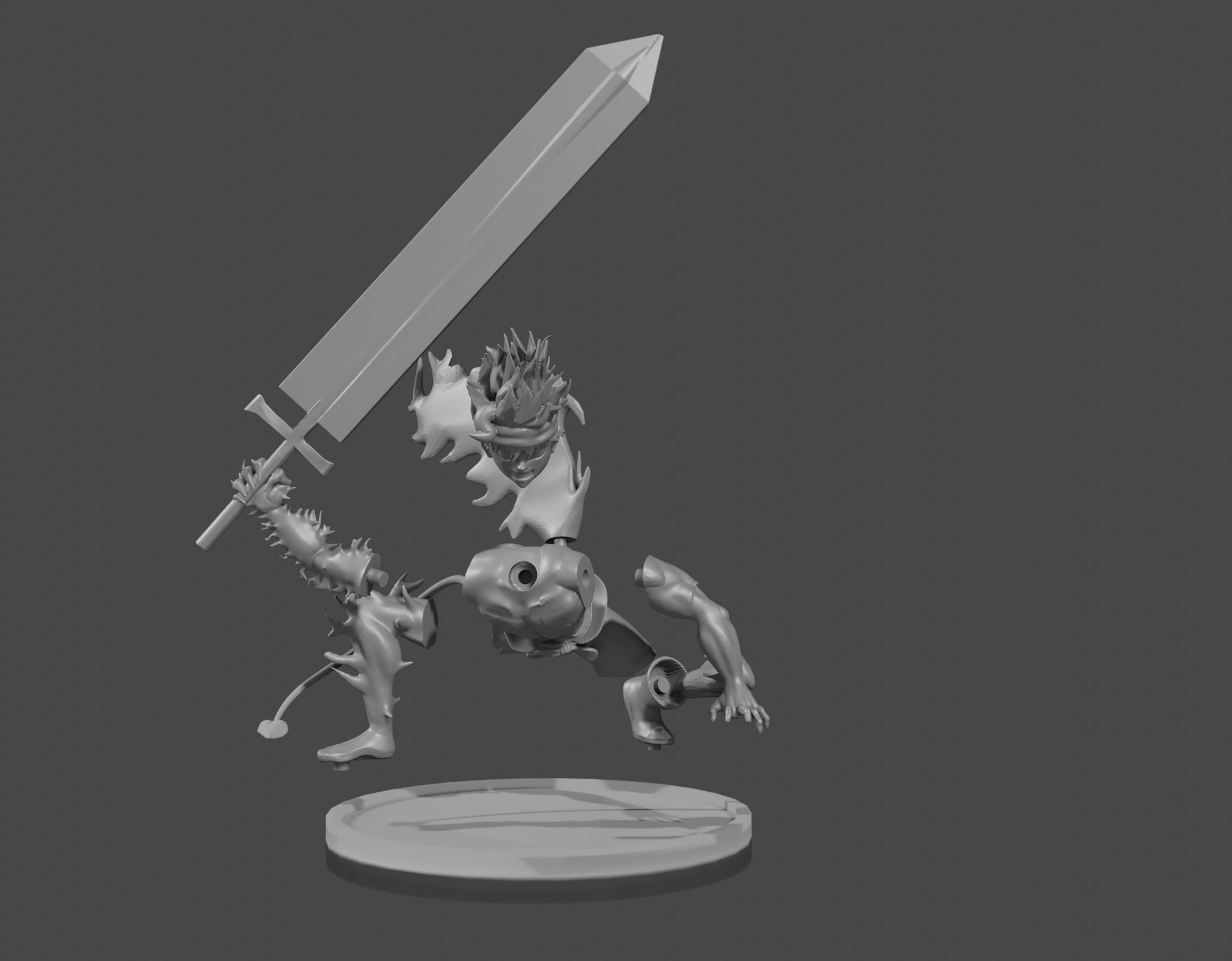 Asta Demon - Black Clover Sculpt PRINT READY 3D model 3D printable ...