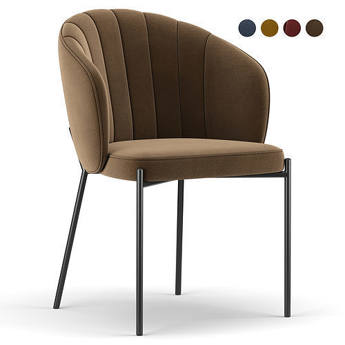 Shell Back Dining Chair 3D model | CGTrader