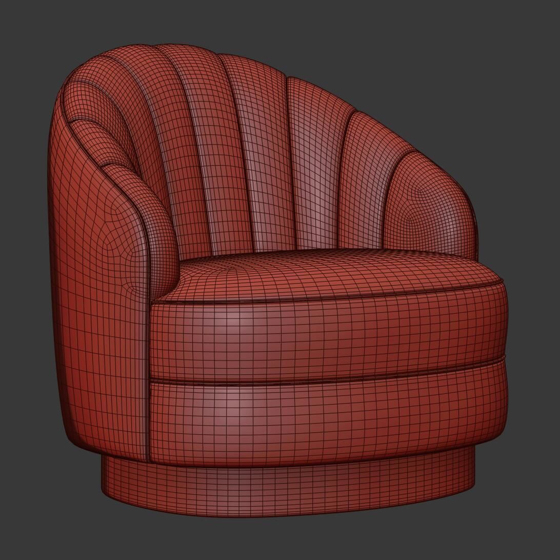 Hadley Chair 3D model | CGTrader