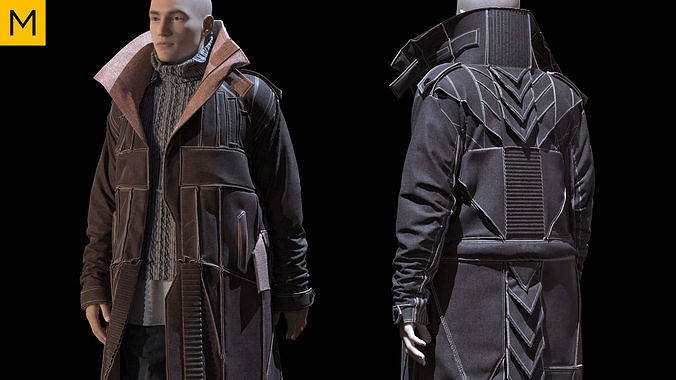 high poly - man in coat 3D model | CGTrader