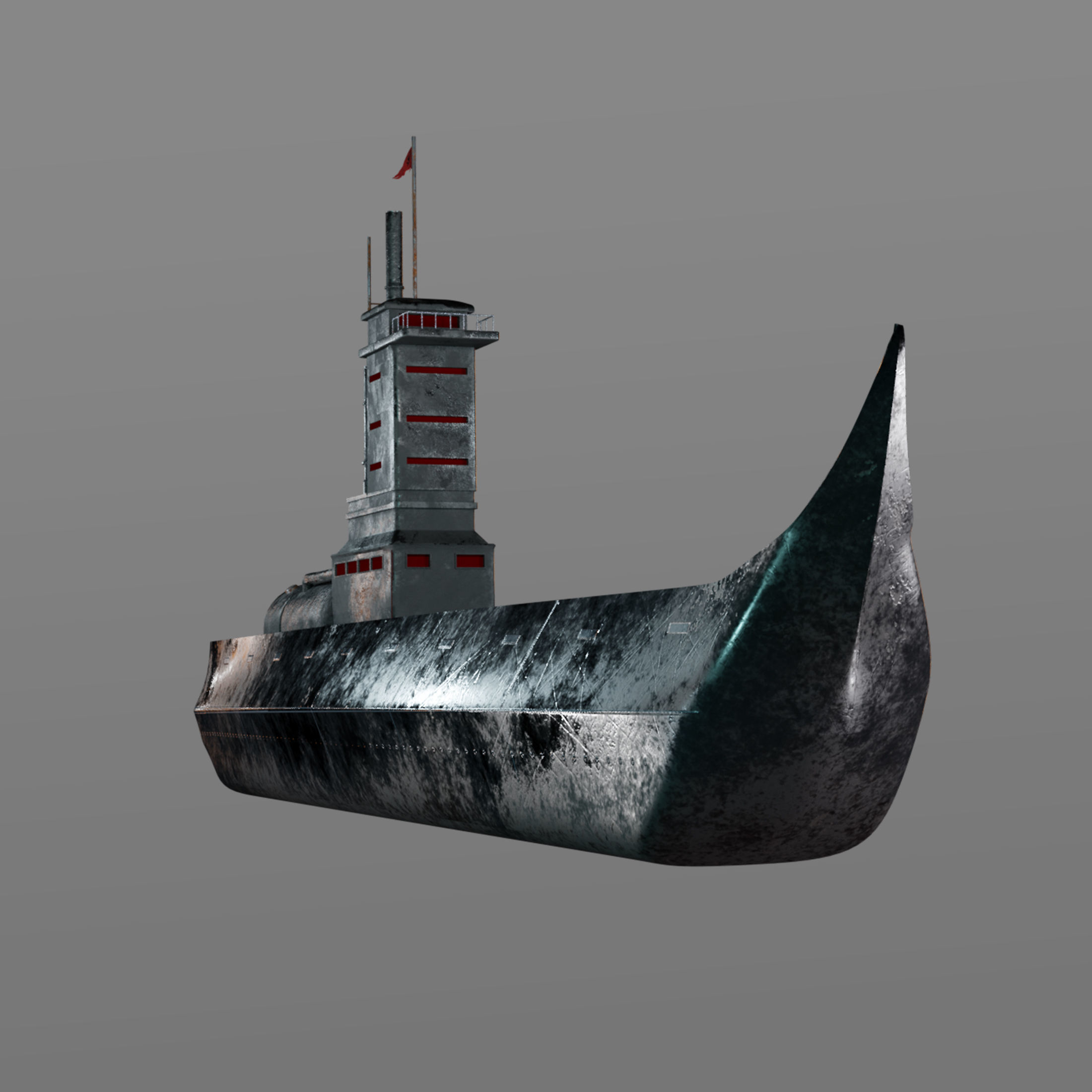 3D Model Avatar The Last Airbender Firenation Ship