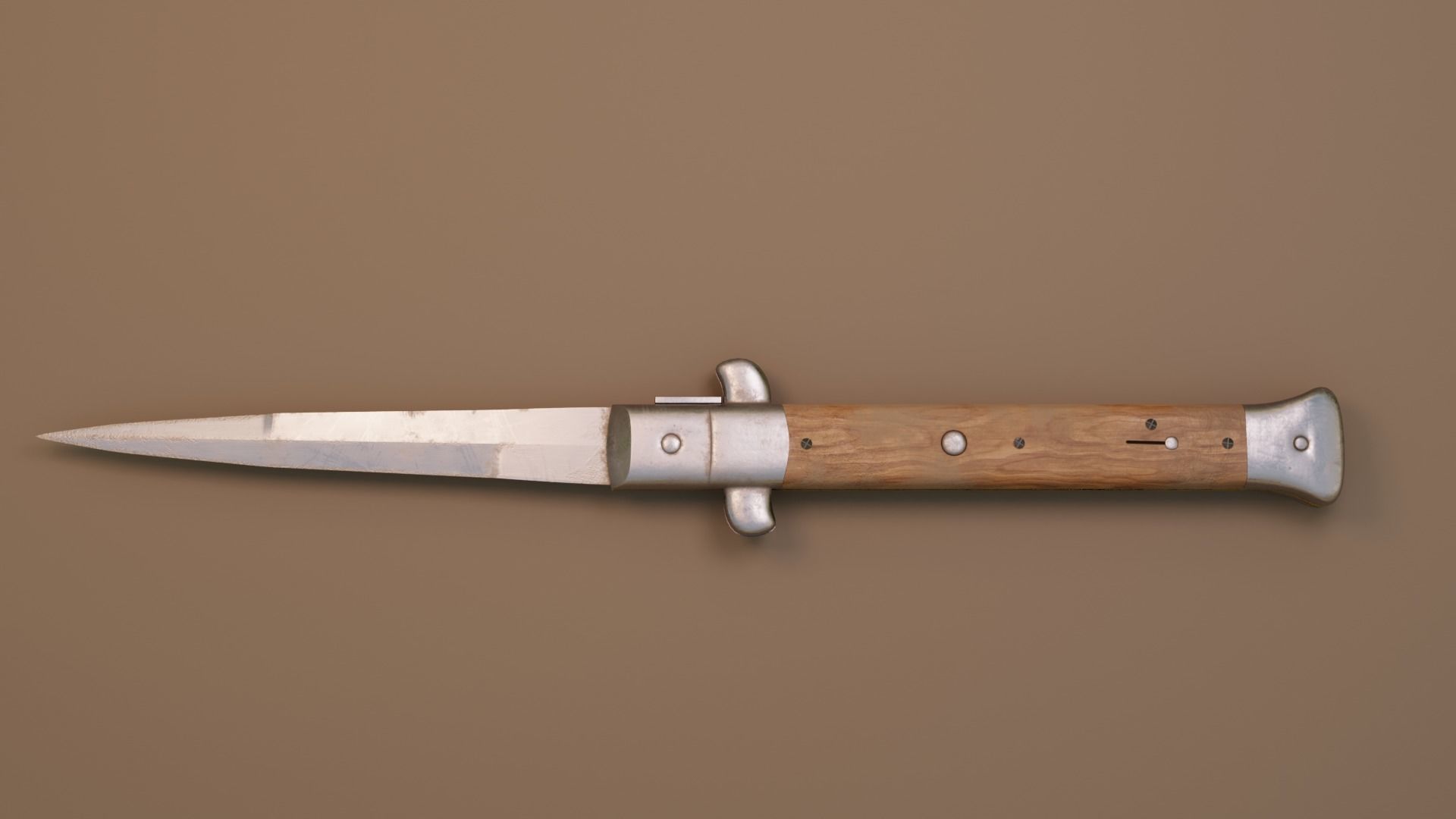 Battered Stiletto Knife free 3D model | CGTrader