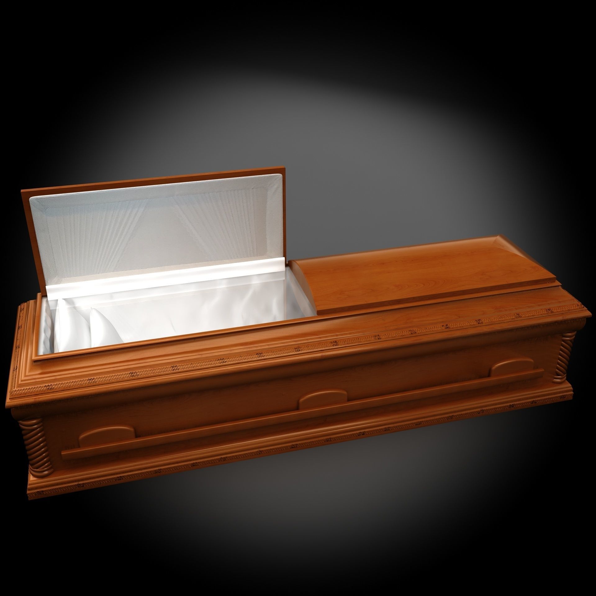 High Def wood Coffin Italian 3D model | CGTrader