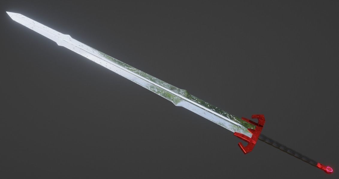 Scratched sword free 3D model | CGTrader