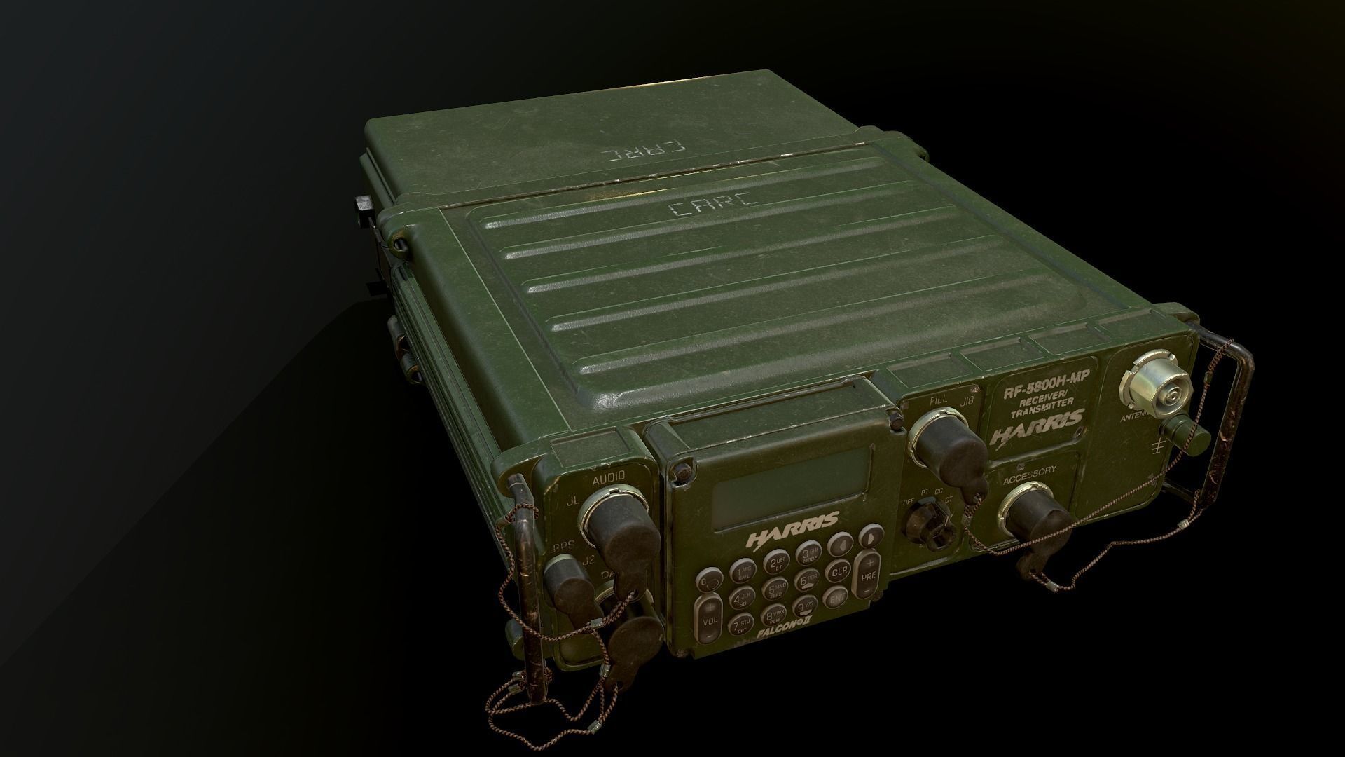 3D model Harris rf-5800h-mp radio station VR / AR / low-poly | CGTrader