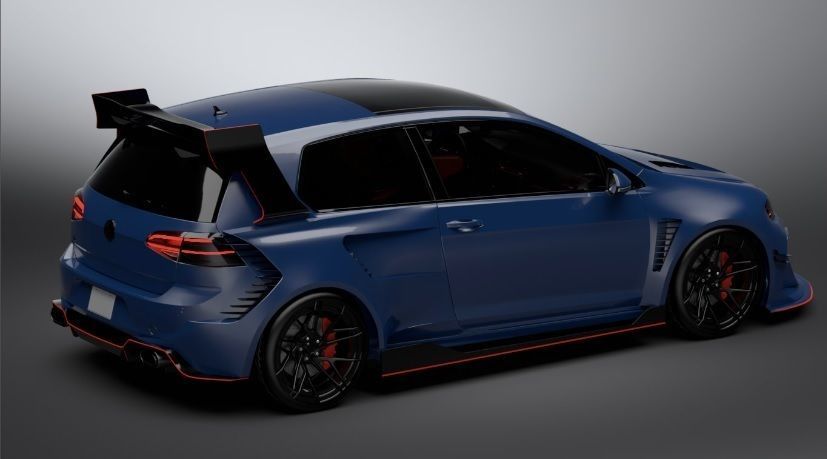 VW Golf Hycade 3D Model HQ Detail 3D model | CGTrader