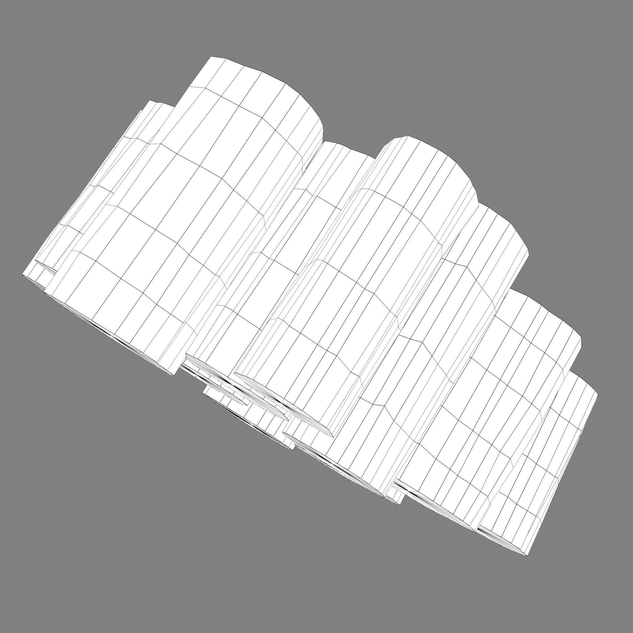 3D model Wood Logs Stack VR / AR / low-poly | CGTrader