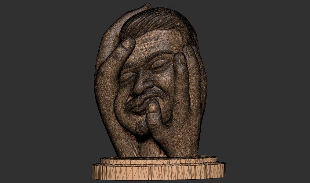 Funny face design free 3D model 3D printable | CGTrader