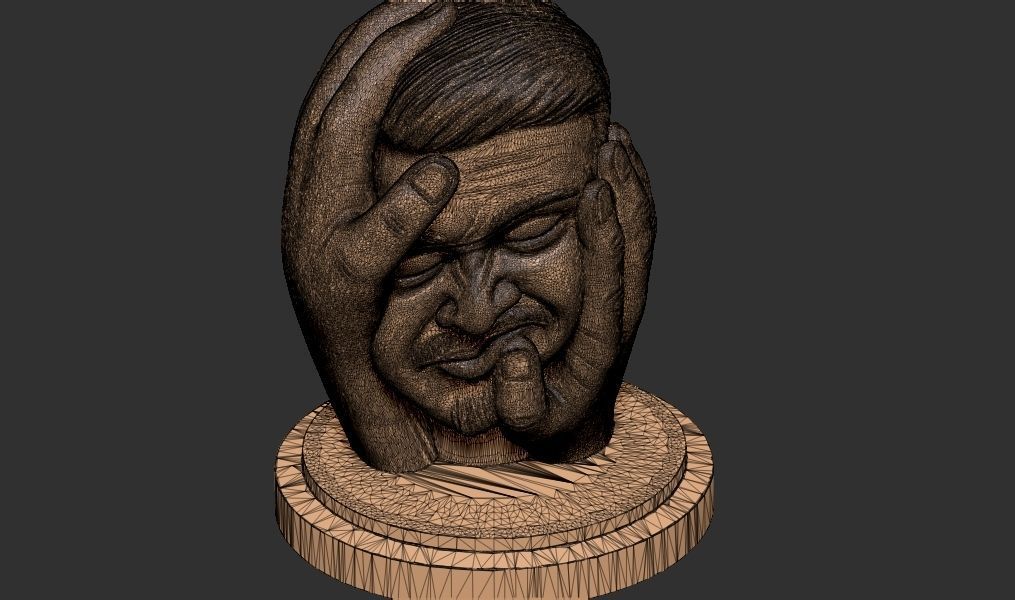 Funny face design free 3D model 3D printable | CGTrader