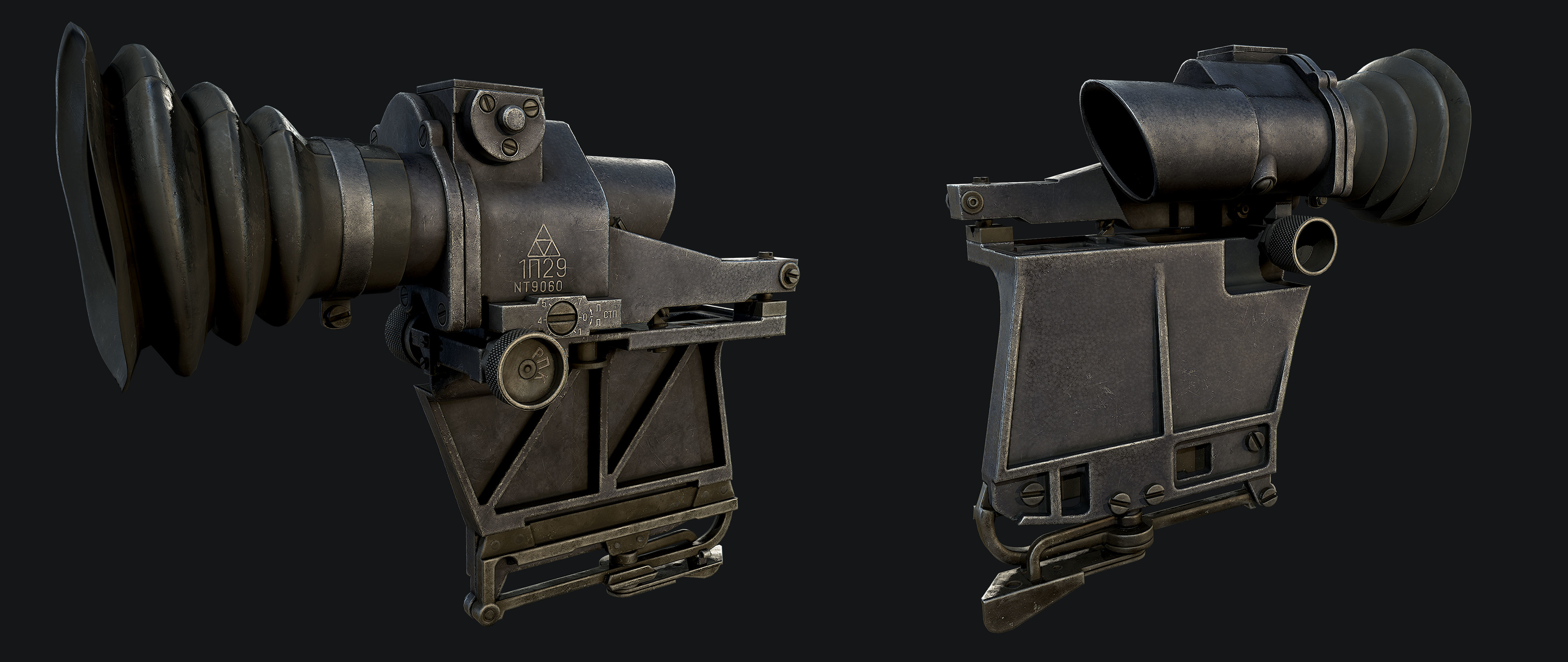3D model 1P29 optic sight VR / AR / low-poly | CGTrader