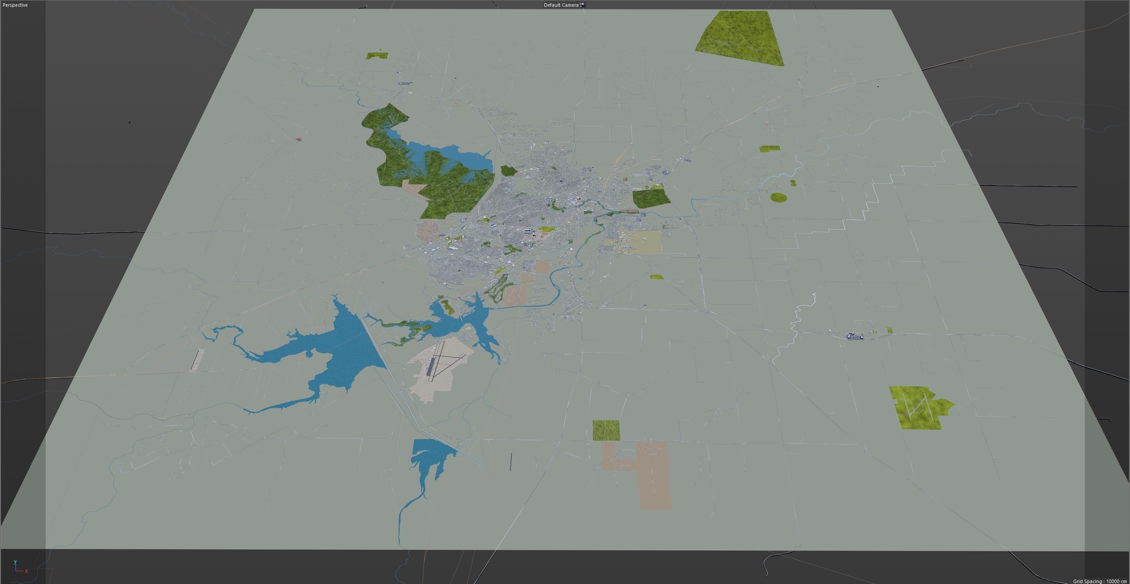 3D model San Angelo Texas USA 40km VR / AR / low-poly | CGTrader