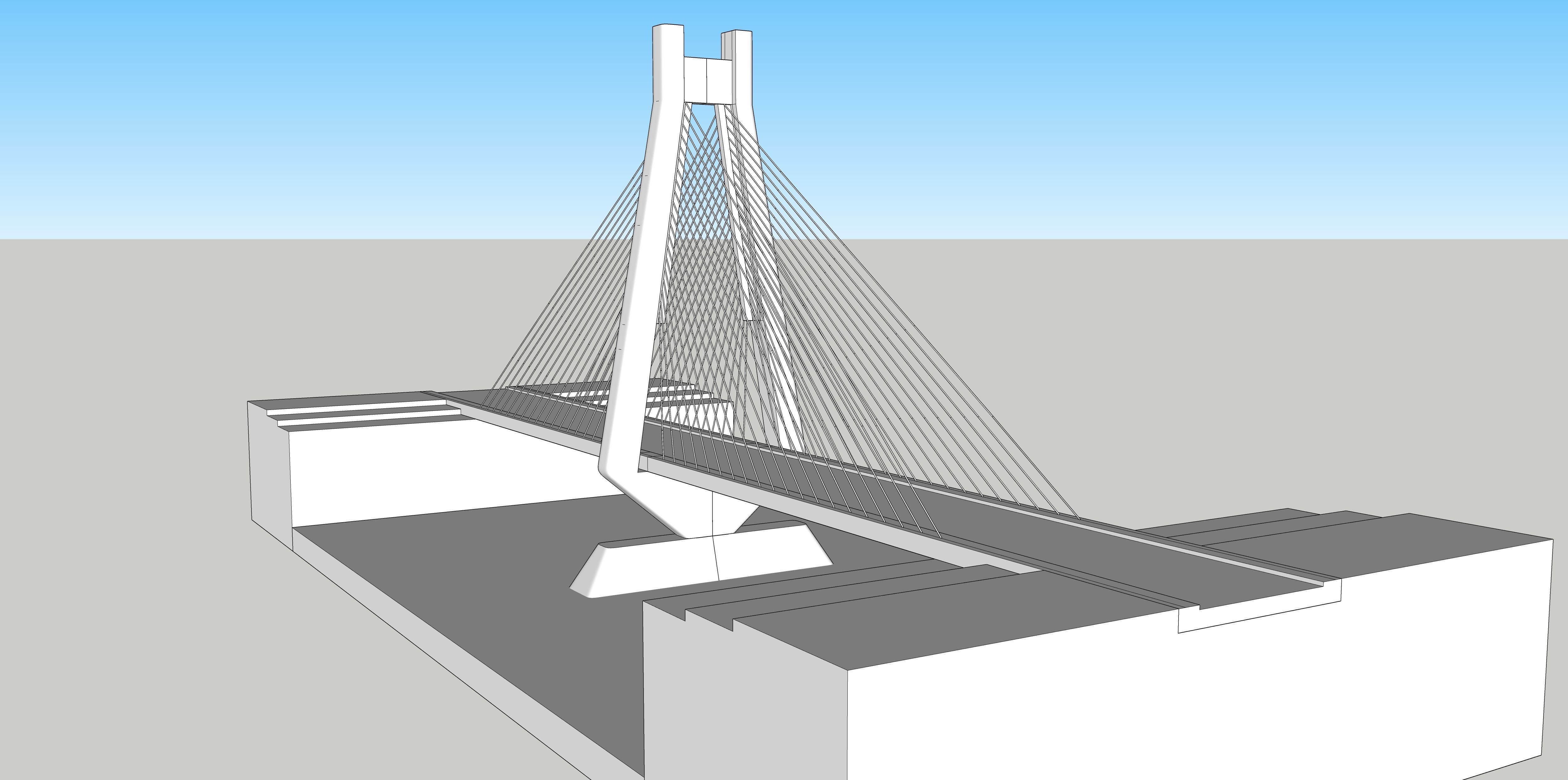 3d bridge model Sketchup 2020 - 3d 3D model | CGTrader