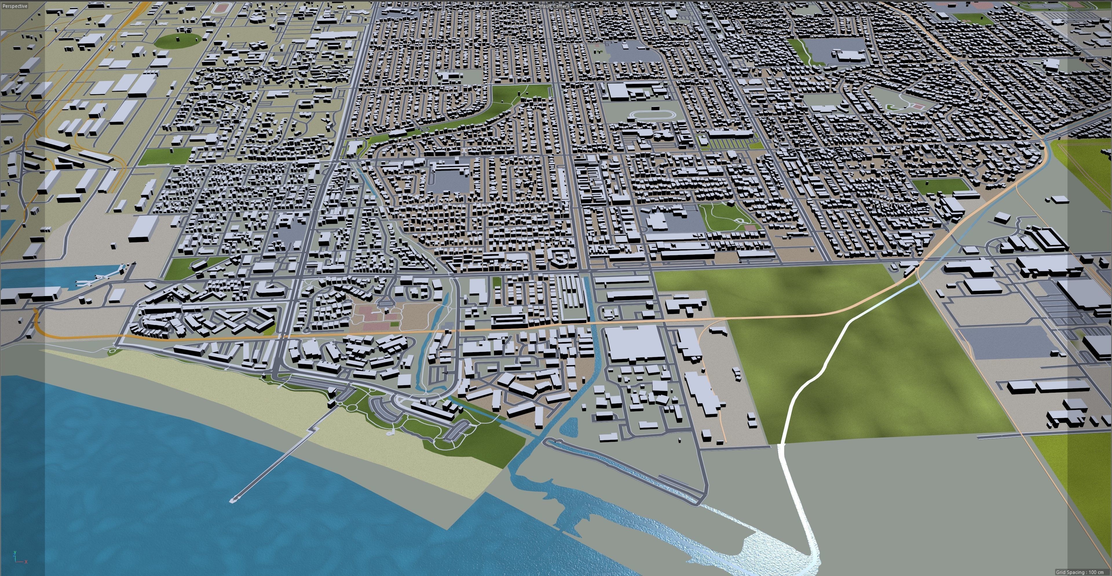3D model Oxnard California USA 30km VR / AR / low-poly | CGTrader