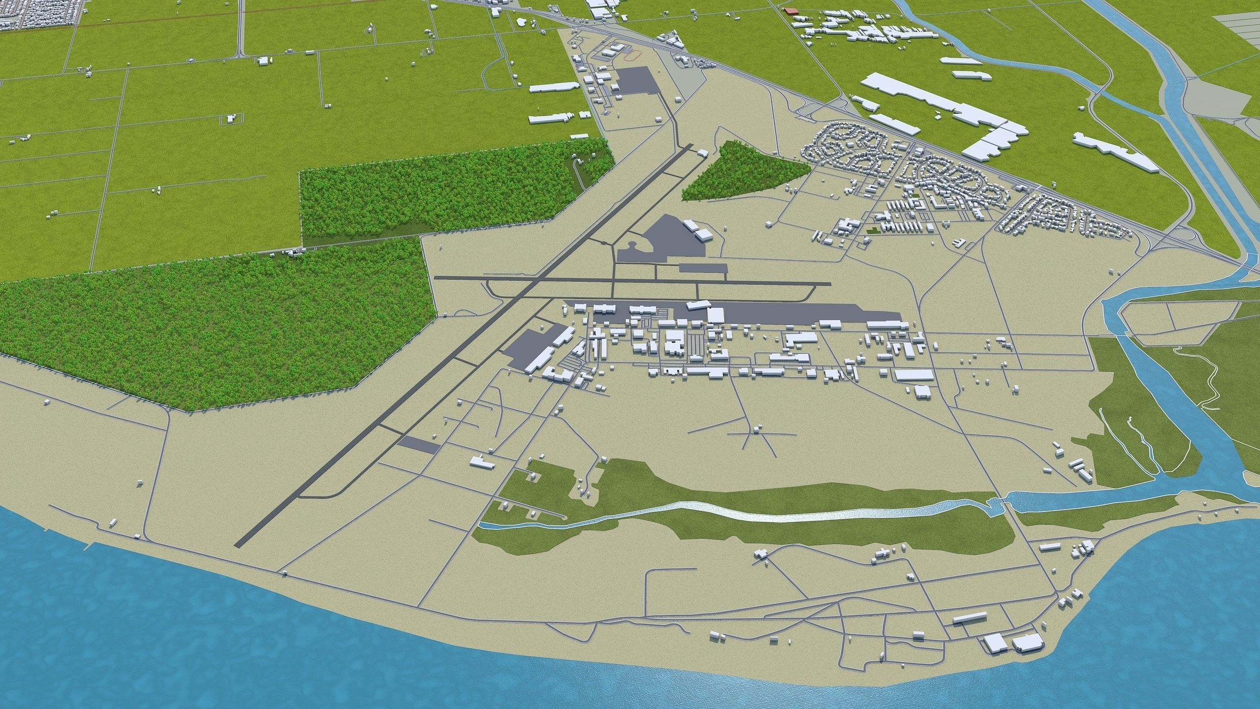 3D model Oxnard California USA 30km VR / AR / low-poly | CGTrader