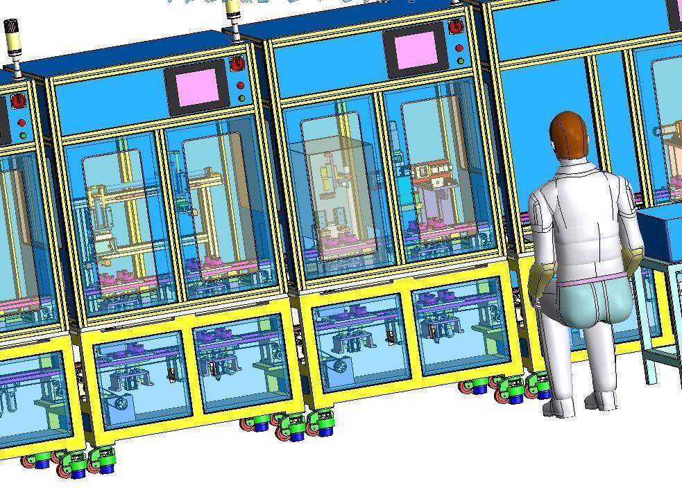 Fully automatic bulb assembly production line 3D model | CGTrader