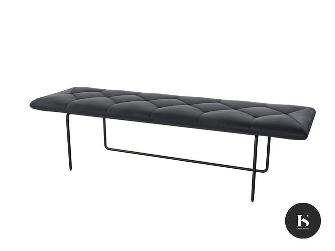 Tip Toe Bench 3D model | CGTrader