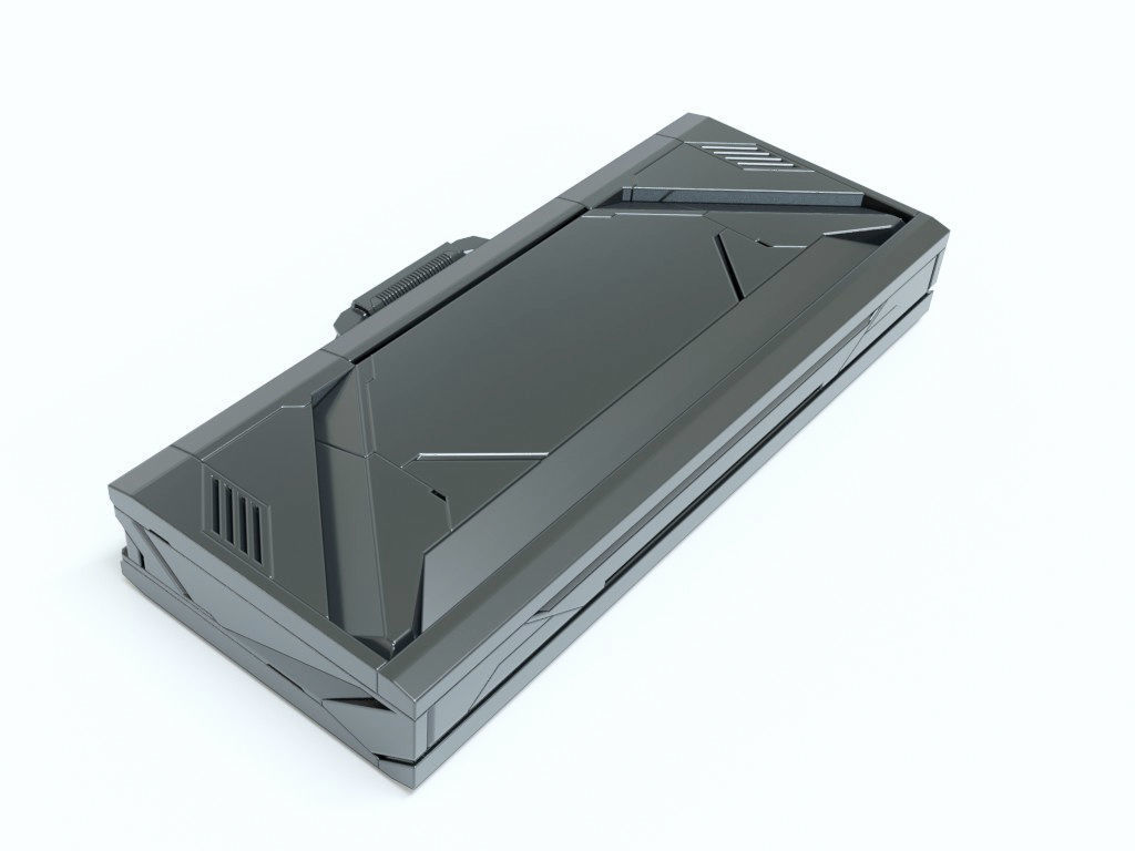 Sci-Fi Storage Box Case High-poly 3D model | CGTrader