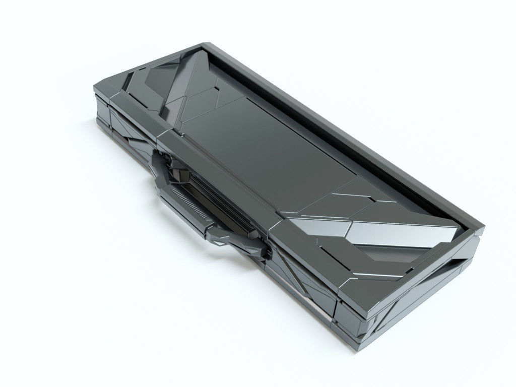 Sci-Fi Storage Box Case High-poly 3D model | CGTrader