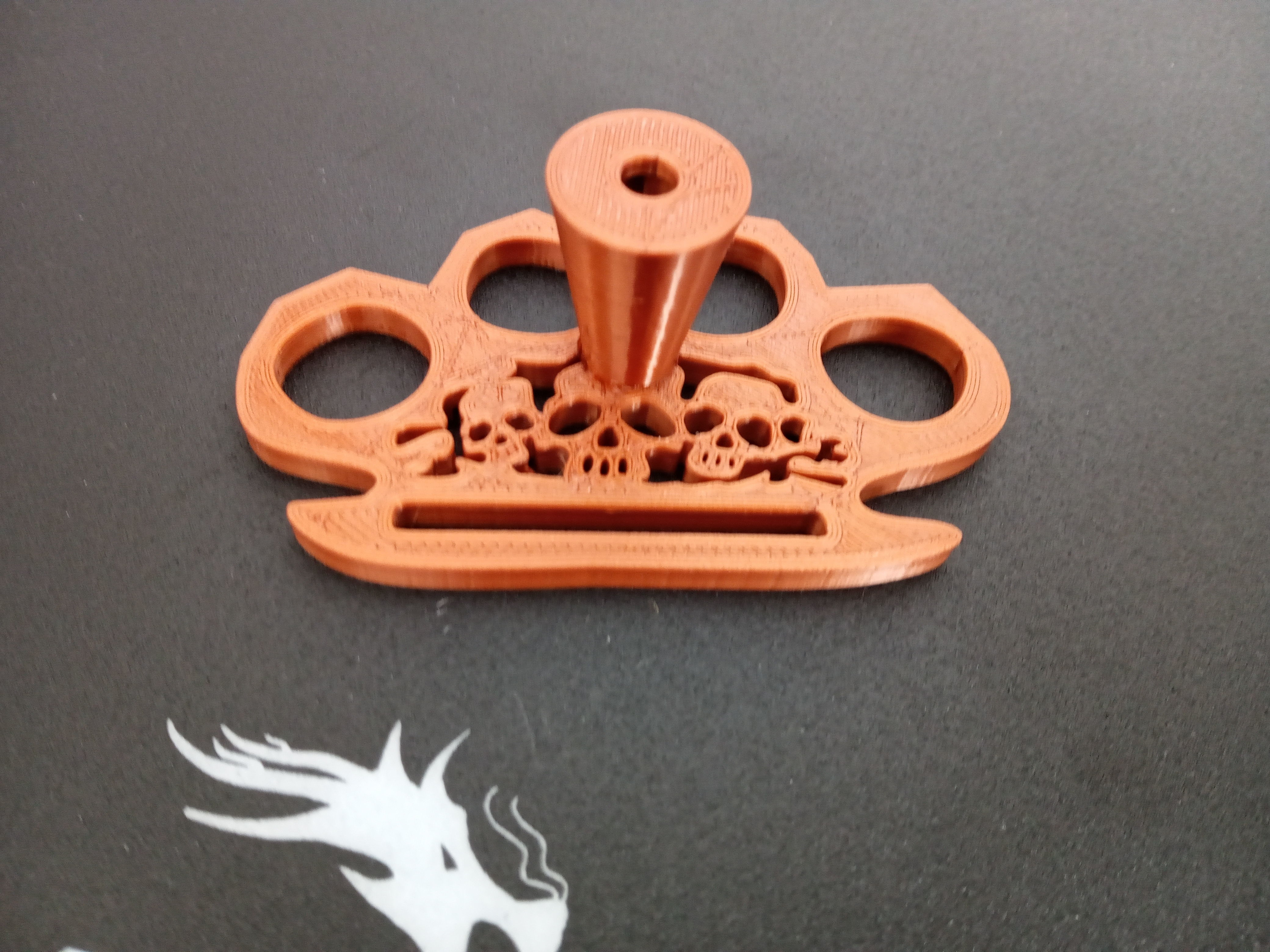 Skull Brass Knuckles handle 3D model 3D printable | CGTrader