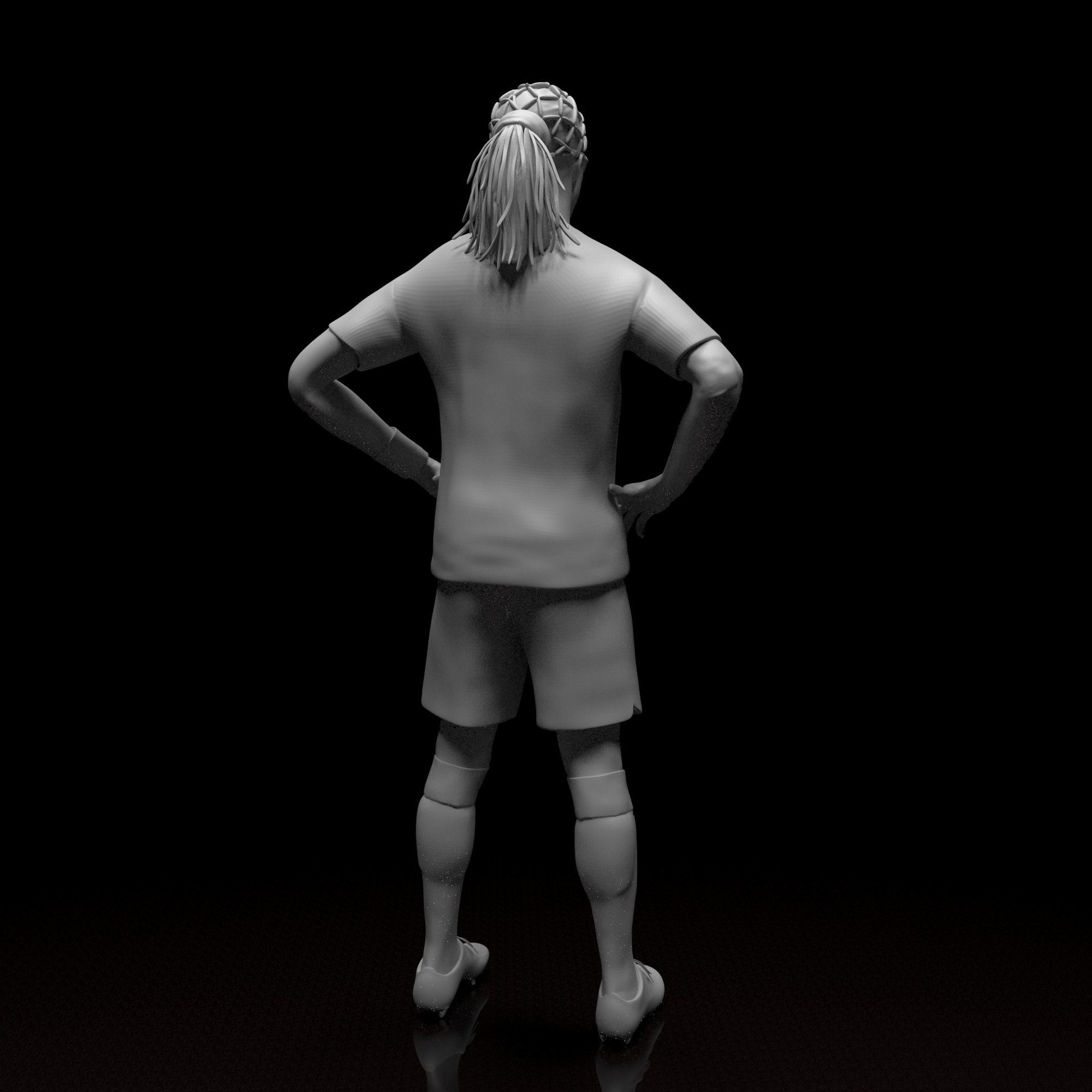 Davids Edgar Footballer Stl file 3d Model 3D model 3D printable | CGTrader