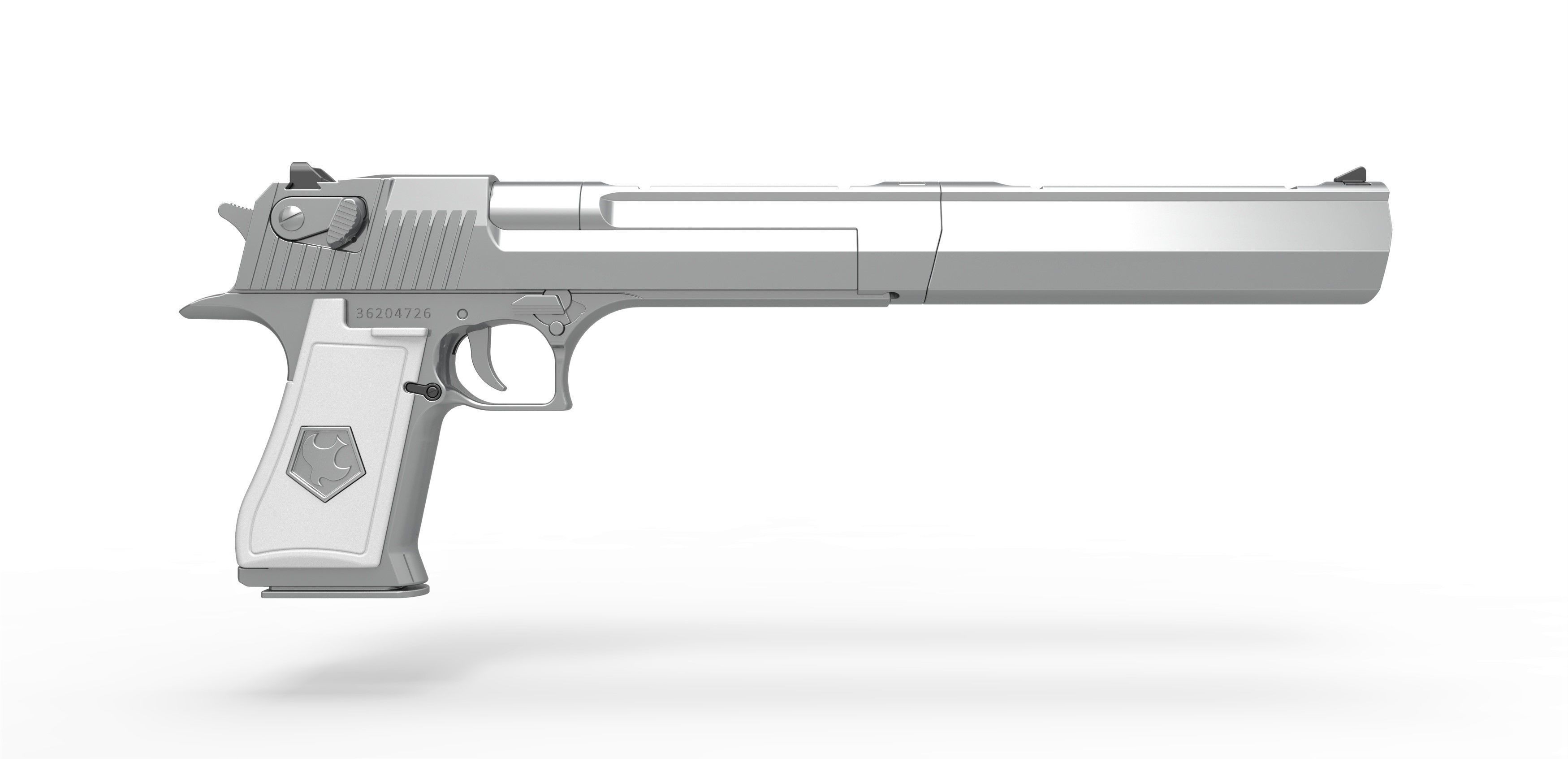 Long Desert Eagle Pistol of Peacemaker from Suicide Squad 2021 3D model ...