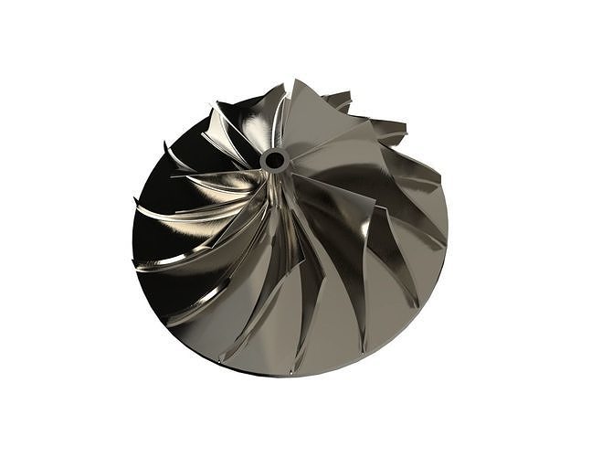 Centrifugal Impeller 3D model 3D printable | CGTrader