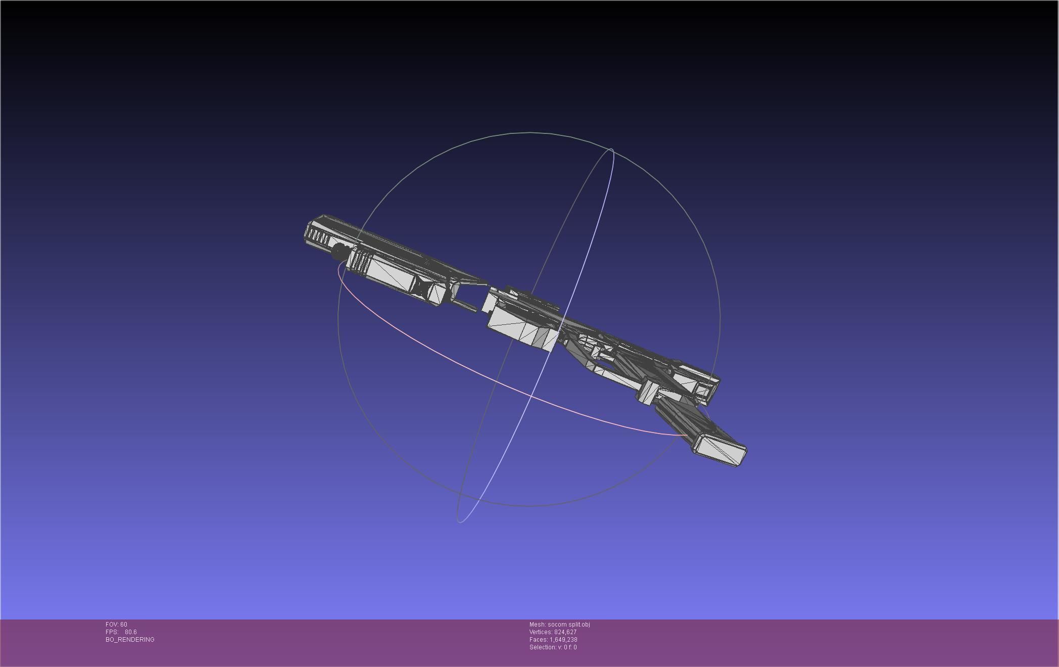 Halo ODST Socom Pistol Modular Shape 3D model | CGTrader