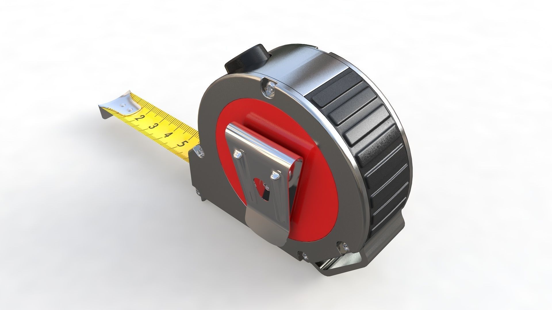 Tape Measure Metric 3D model animated rigged | CGTrader