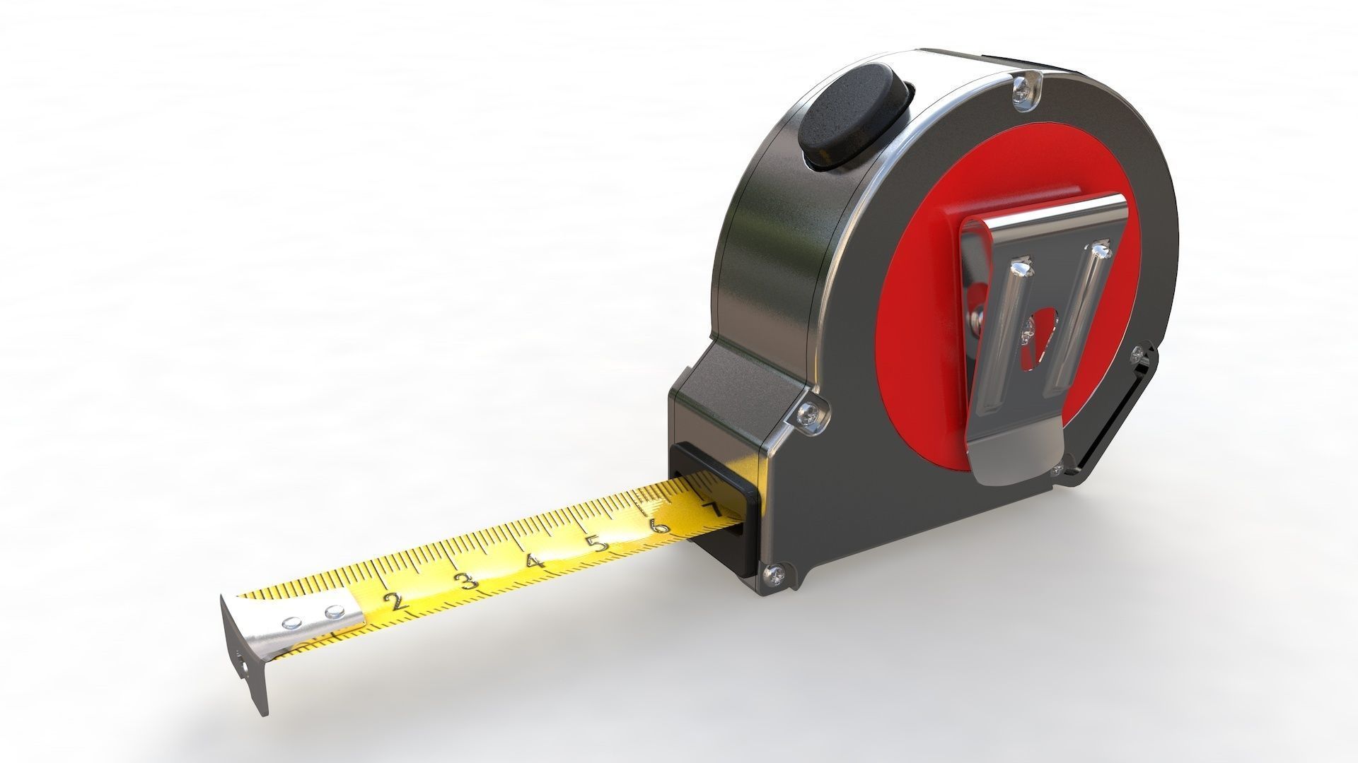 Tape Measure Metric 3D model animated rigged | CGTrader