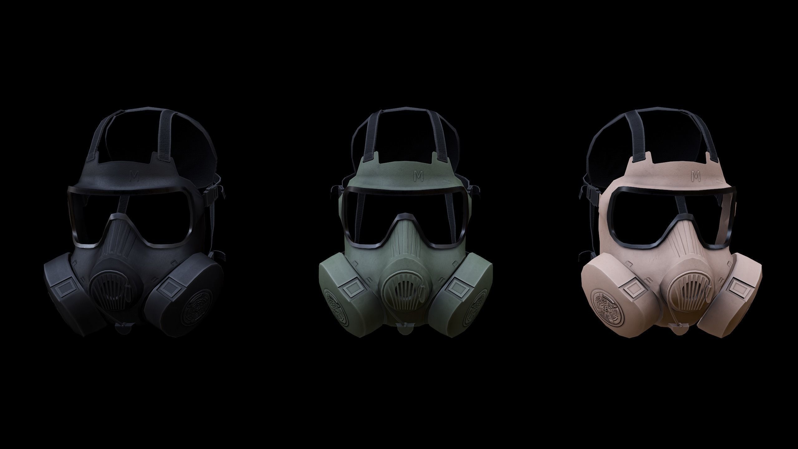3D model M50 Gasmask VR / AR / low-poly | CGTrader