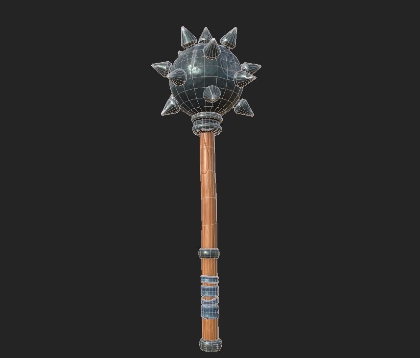 3D model Stylized Barbarian Mace VR / AR / low-poly | CGTrader
