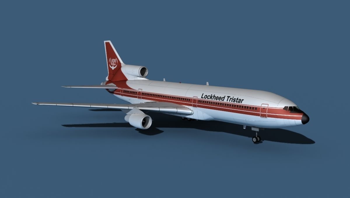 Lockheed L-1011-50 Lockheed 3D model rigged | CGTrader