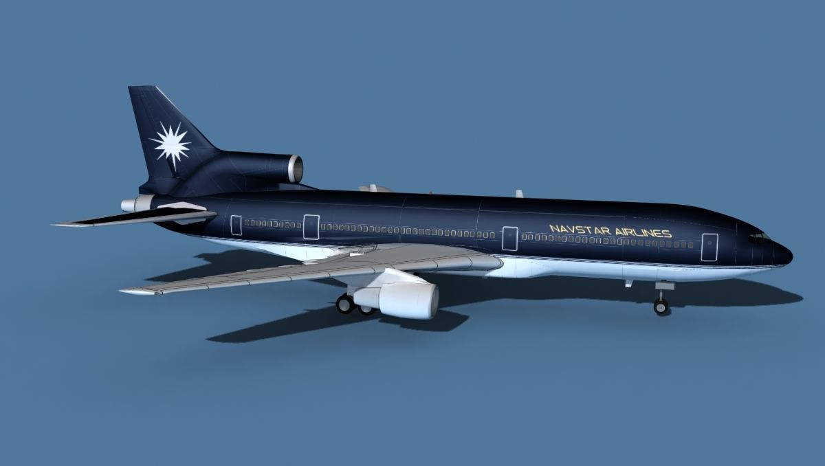 Lockheed L-1011-50 Navstar Airlines 3D model rigged | CGTrader