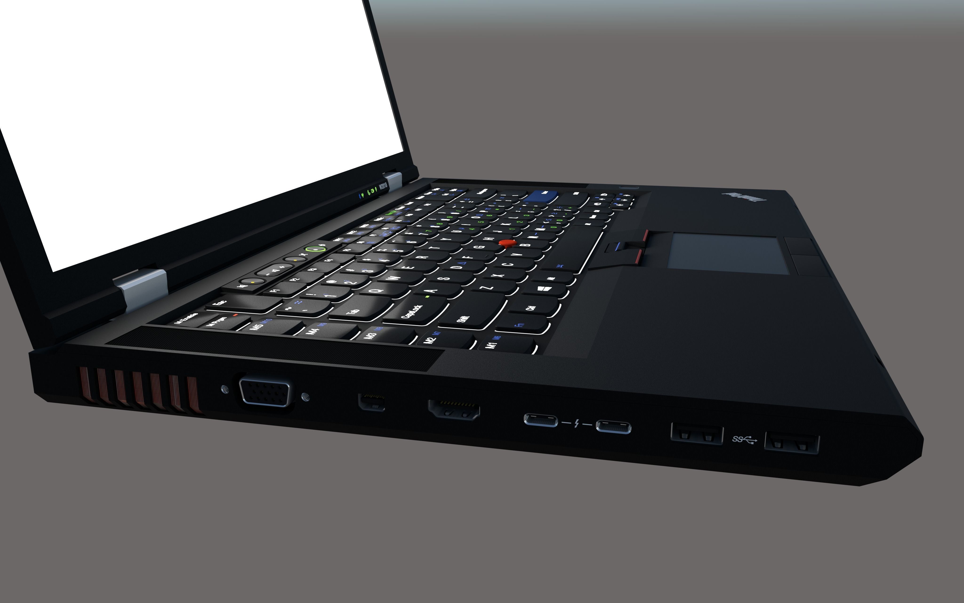 ThinkPad W2018 free 3D model | CGTrader