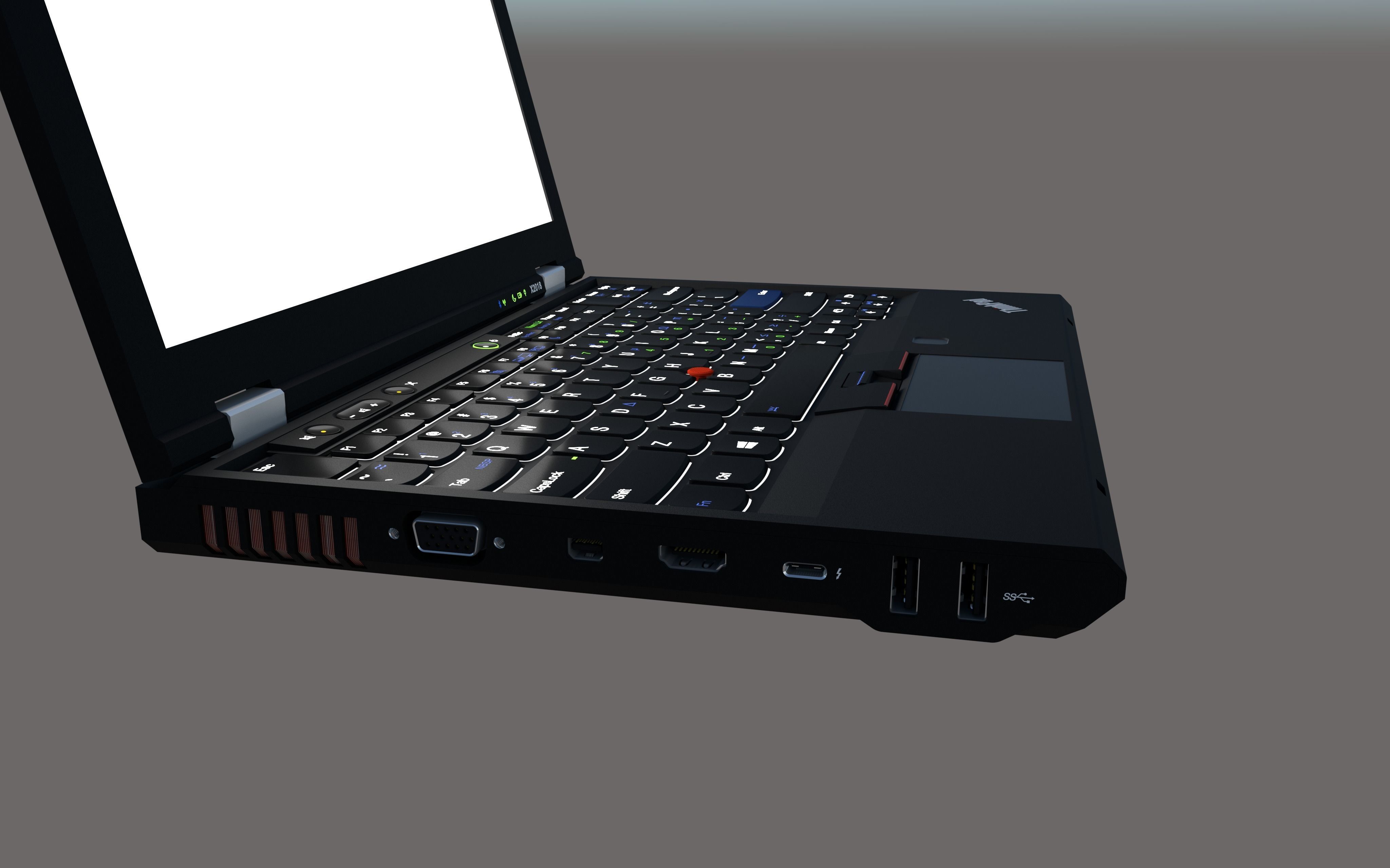 ThinkPad X2018 free 3D model | CGTrader