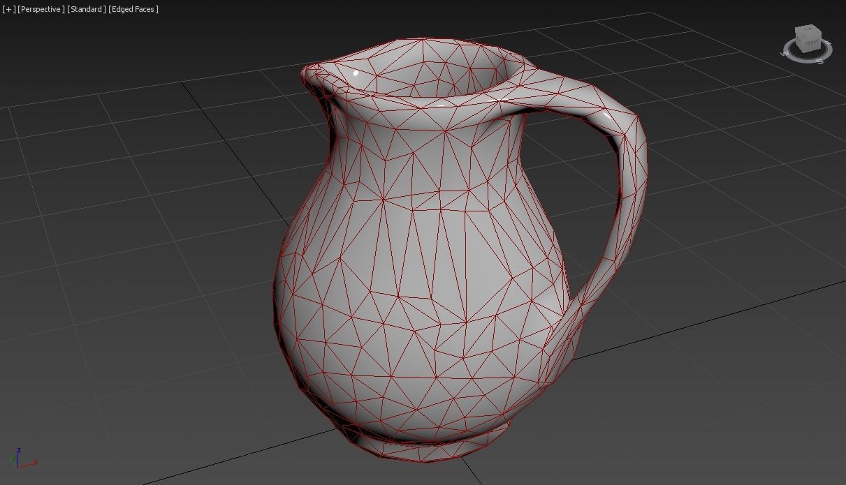 Clay water pitcher free VR / AR / low-poly 3D model | CGTrader