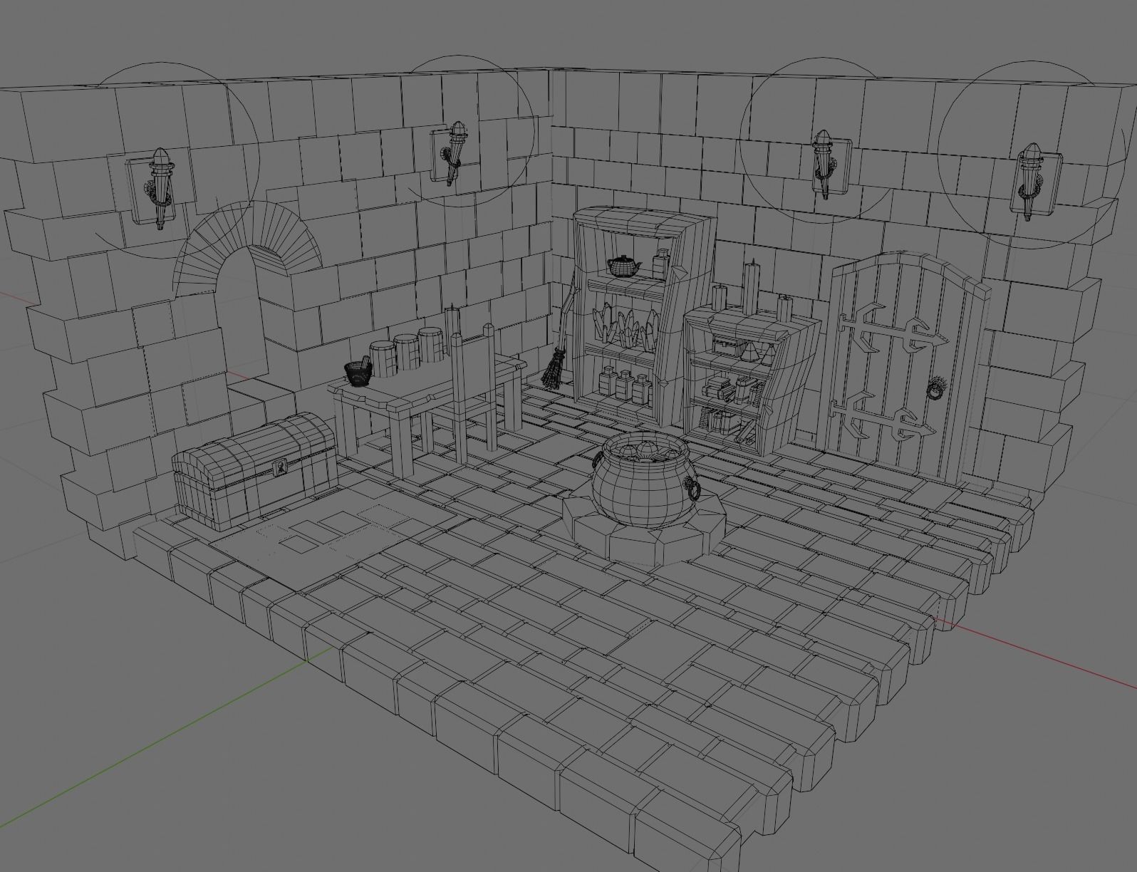 3D model Magic castle room VR / AR / low-poly | CGTrader
