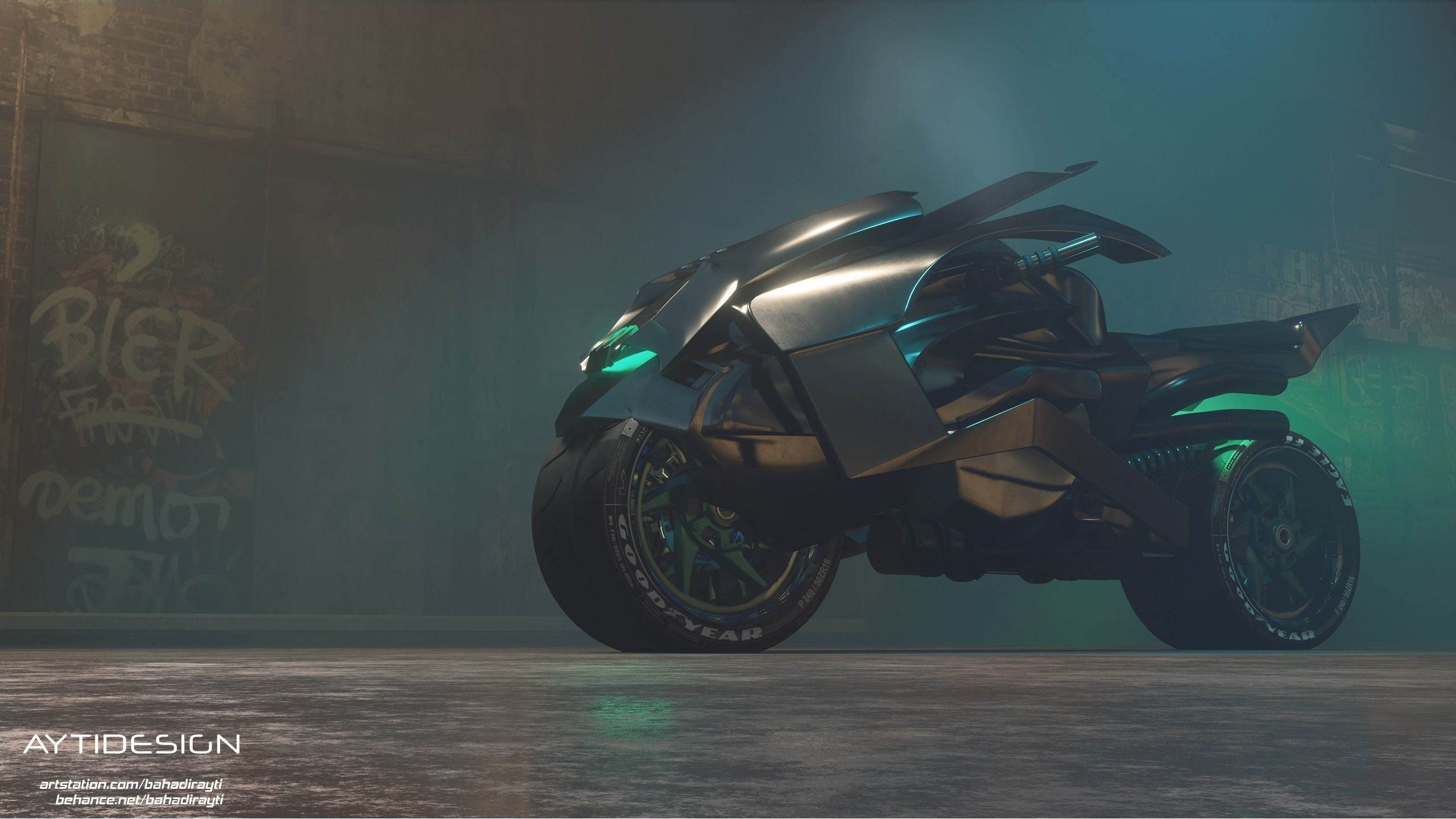 Cyberpunk Motorcycle