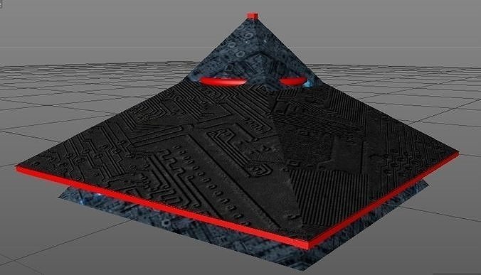 Pyramid Spaceship 3D model | CGTrader