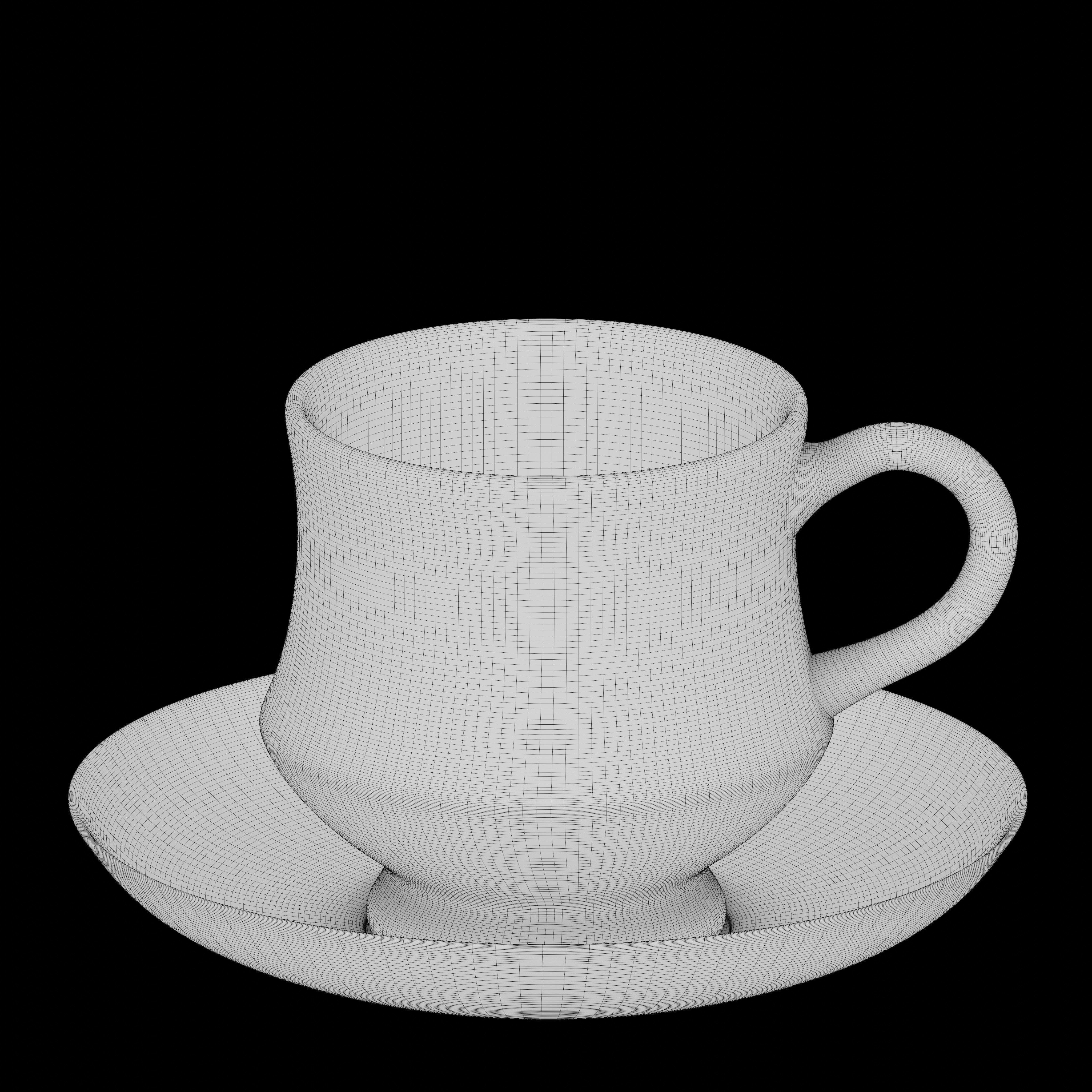 Ceramic teacup 3D model | CGTrader
