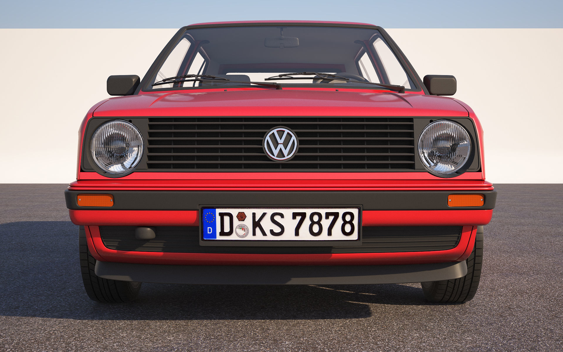 Volkswagen Golf 2 3D model | CGTrader