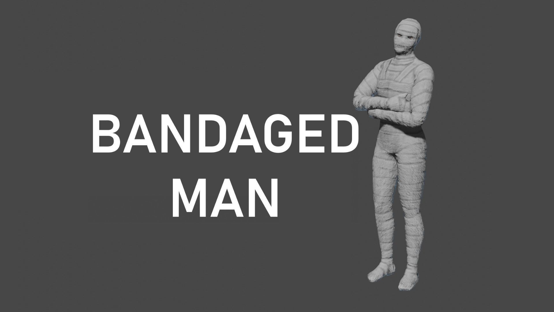 3D model Bandaged man VR / AR / low-poly | CGTrader