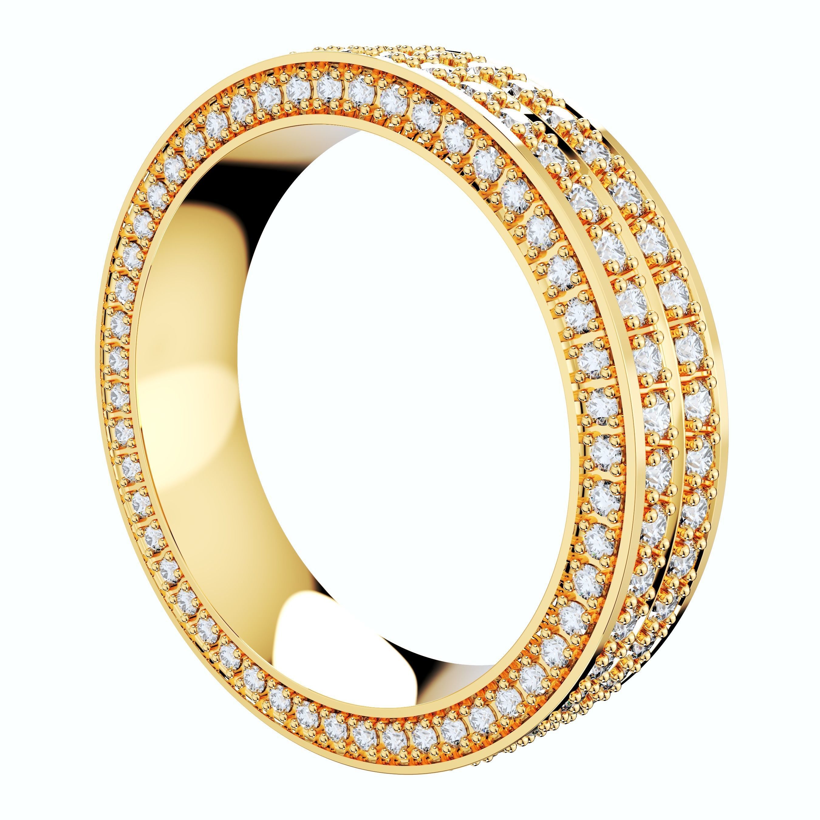 Wedding Set Ring Women And Men Ring CAD Design-V12VA 3D model 3D ...