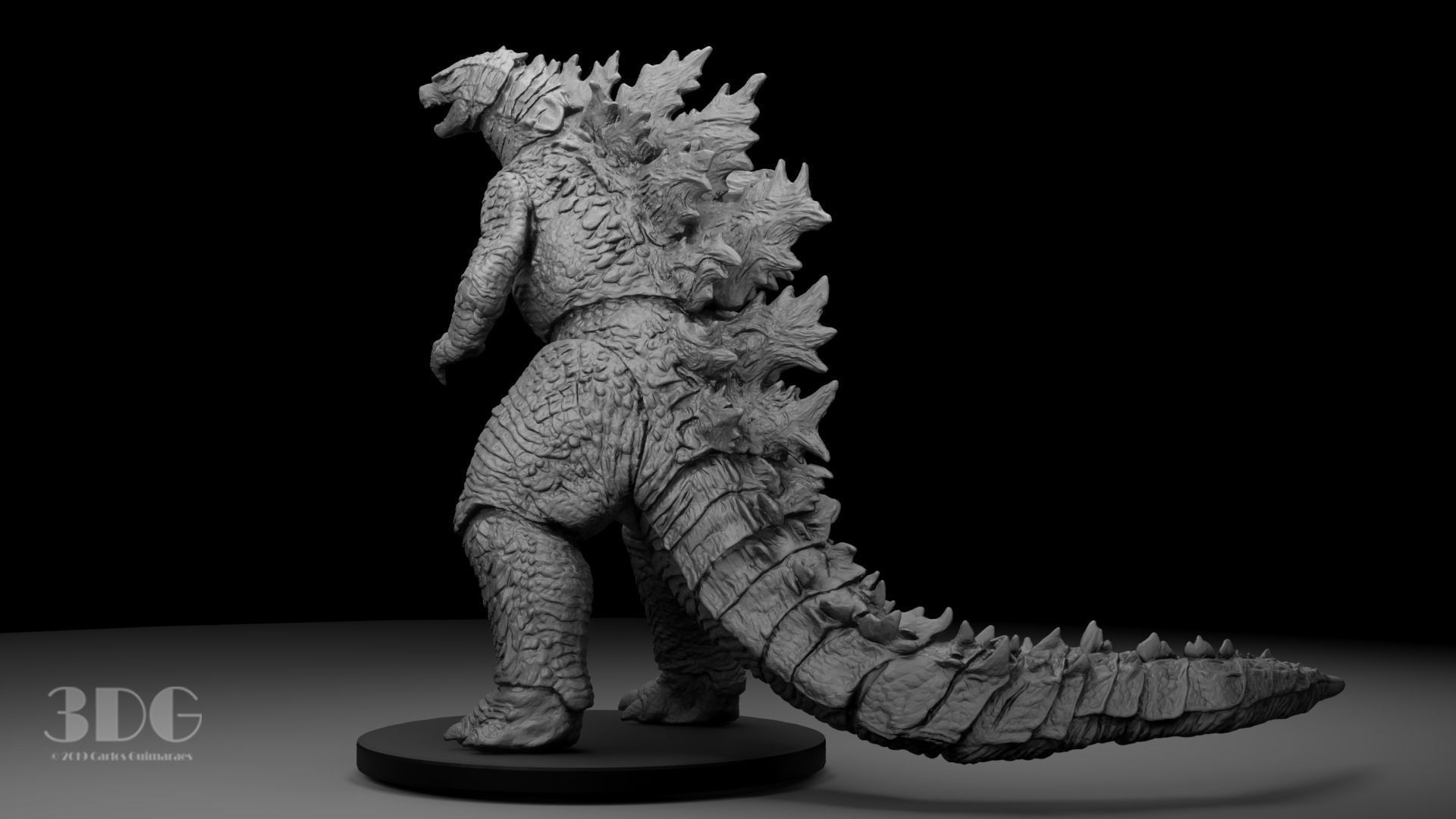 Godzilla 3D model 3D printable | CGTrader