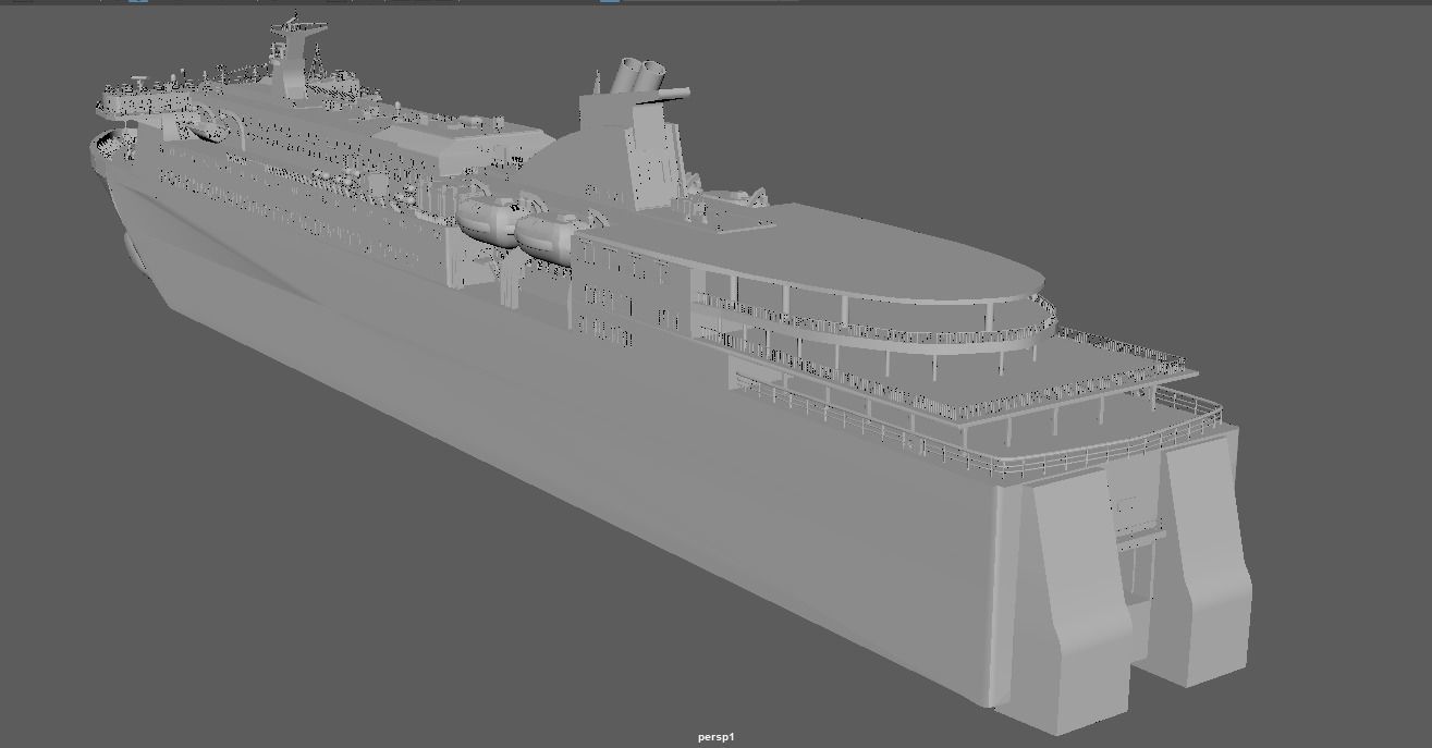 Realistic Game Ready Ferry Cruise Passenger Ship 3D model | CGTrader