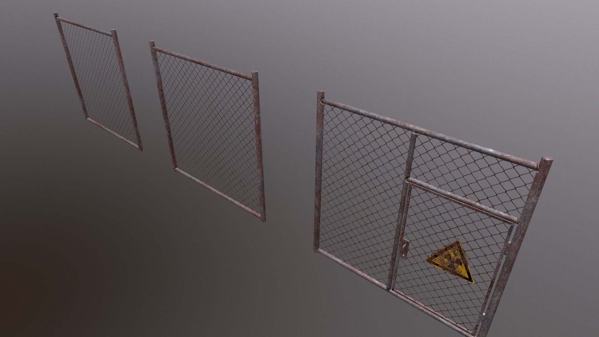 3D model Wire Chain Link Fence VR / AR / low-poly | CGTrader