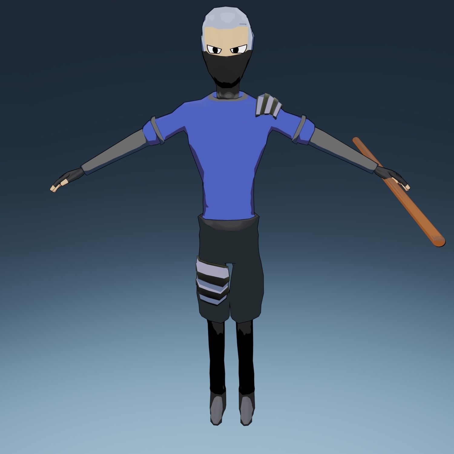 3D model Generic Ninja Low Poly Rigged VR / AR / low-poly | CGTrader