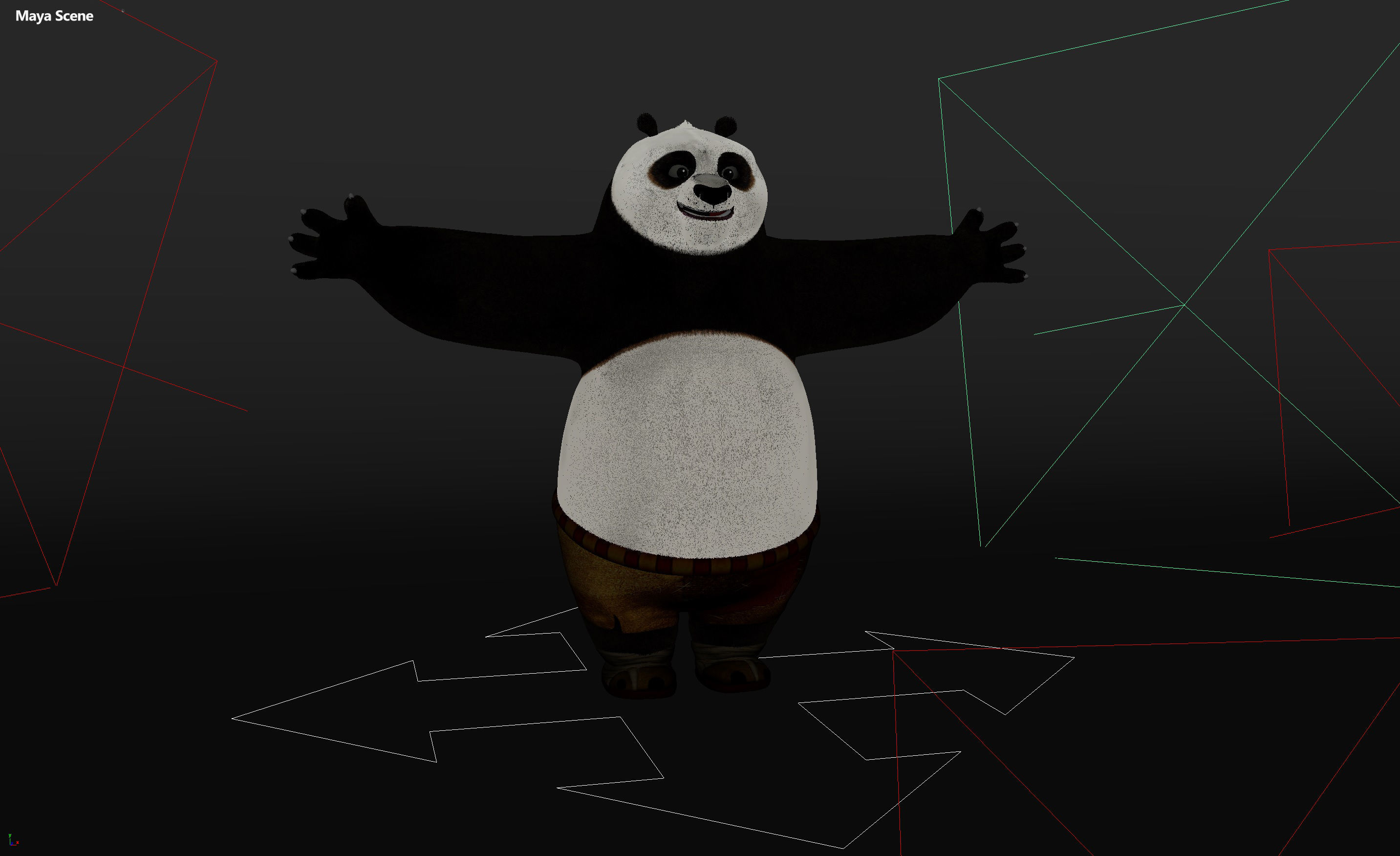 Kungfu Panda Po 3D model | CGTrader