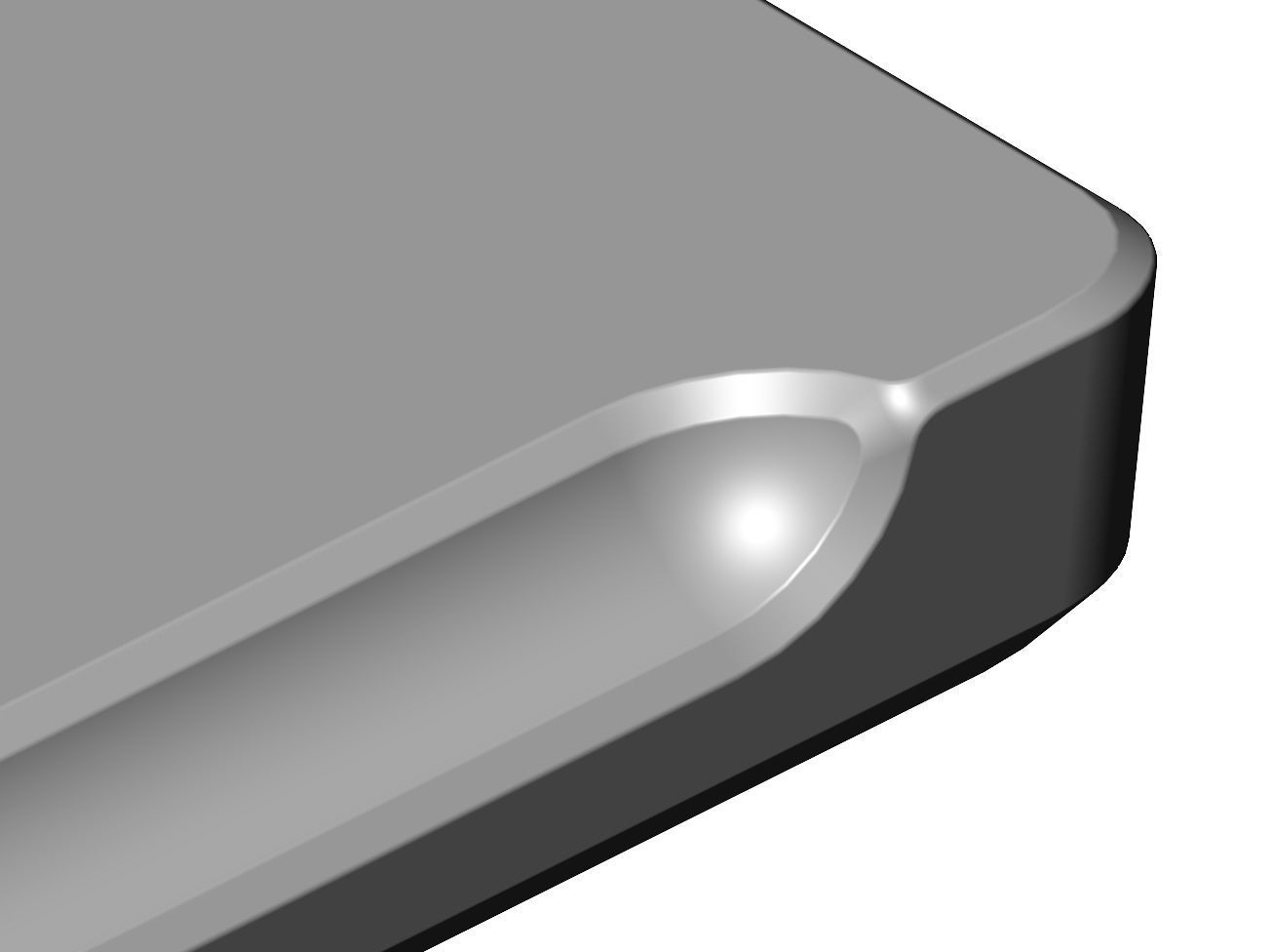Rectangular 4 slots serving tray relief 3D model 3D printable | CGTrader