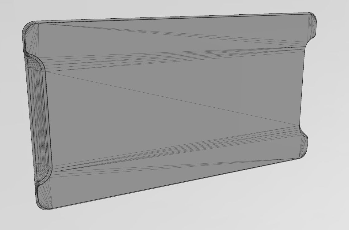 Rectangular 4 slots serving tray relief 3D model 3D printable | CGTrader